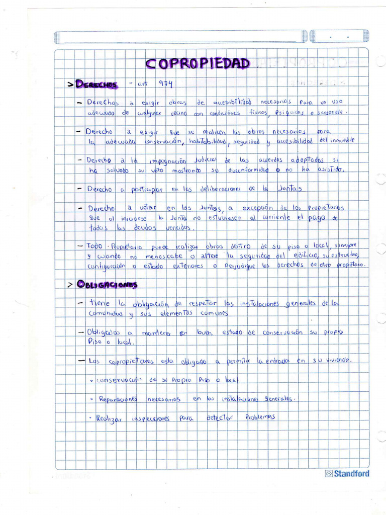 Derechos y Obligaciones de Los Copropietarios | PDF