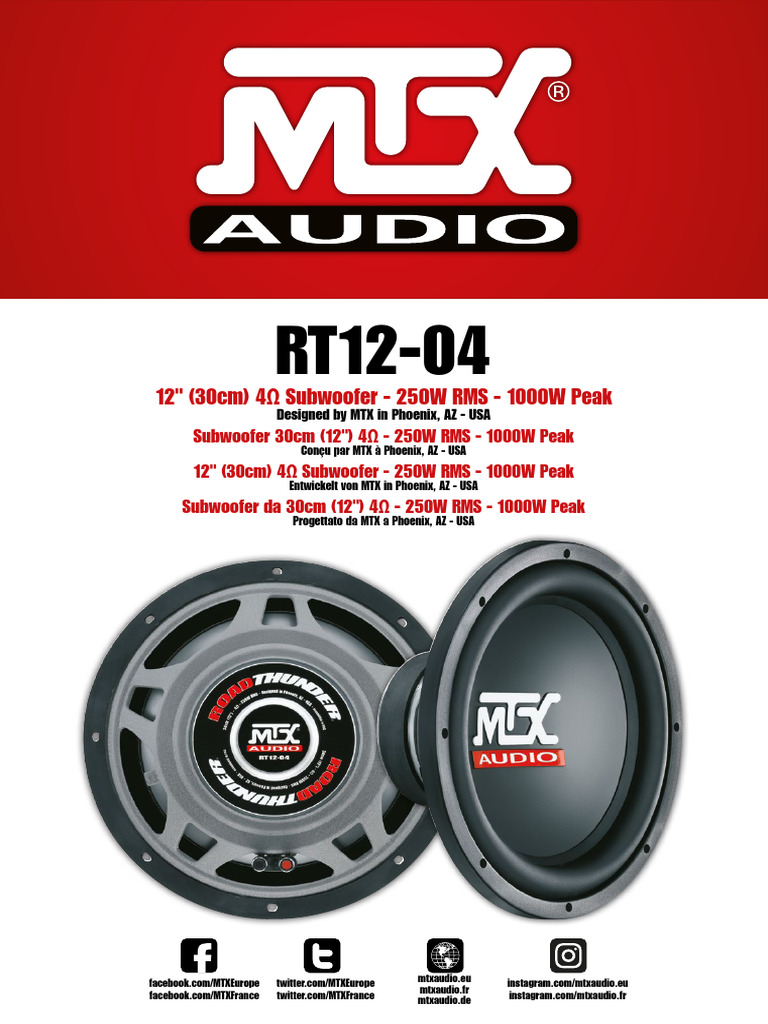 Om MTX RT12-04 | PDF | Electronics | Hearing