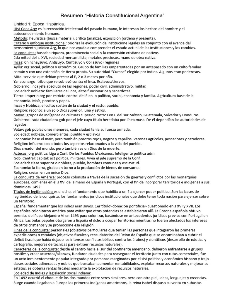 Resumen HCA | PDF | Imperio español | España