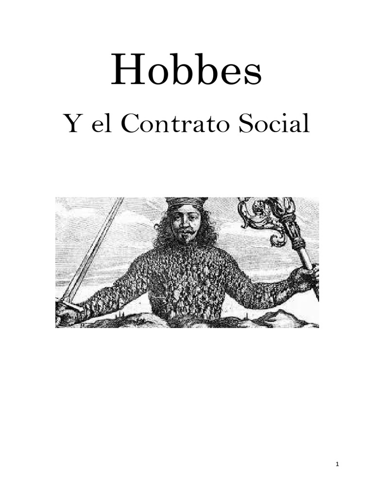 Hobbes y el contrato social | PDF | Thomas Hobbes | Contrato social