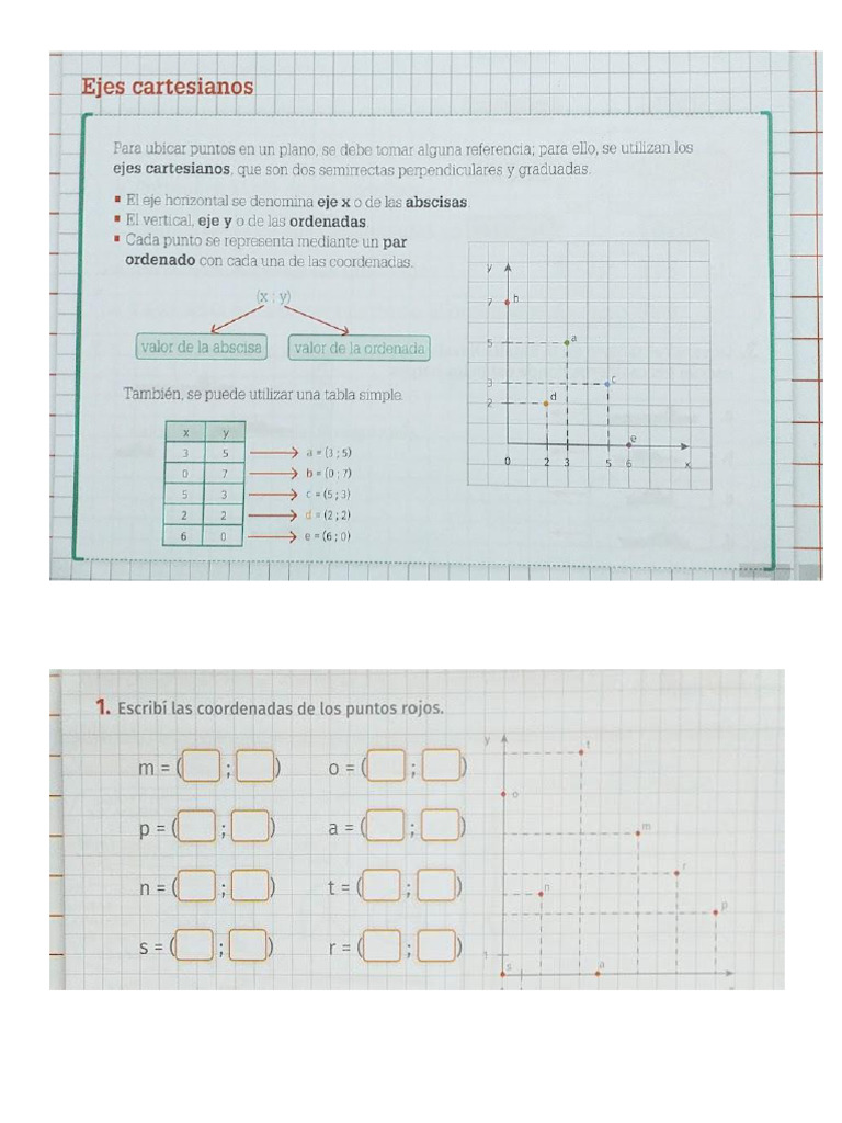 Ejes cartesianos y Analisis de graficos | PDF