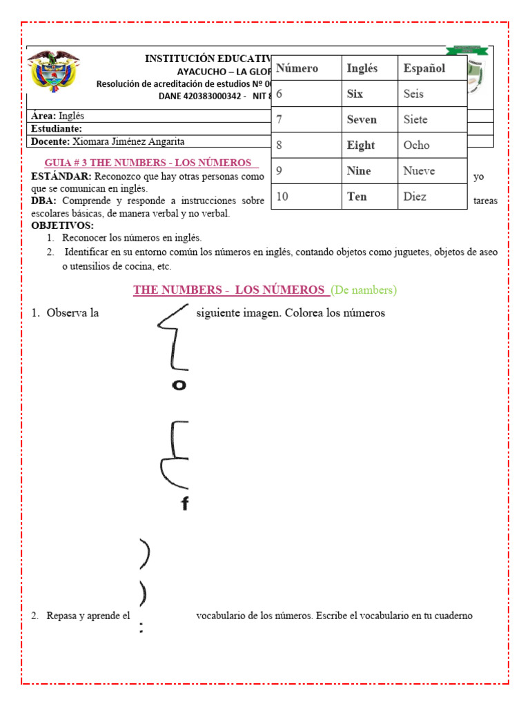 Guia 3- The Numbers | PDF