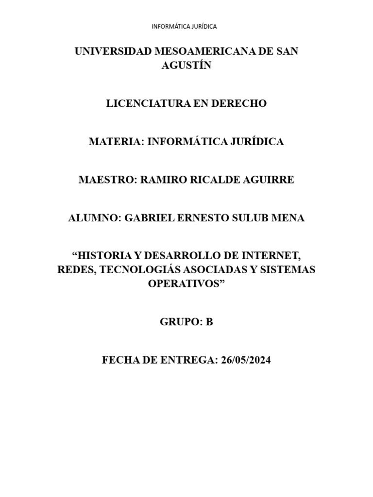 pROYECTO INFORMATICA | PDF | Red de computadoras | Protocolos de internet