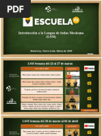 Lengua de Señas Mexicana Alimentos | PDF