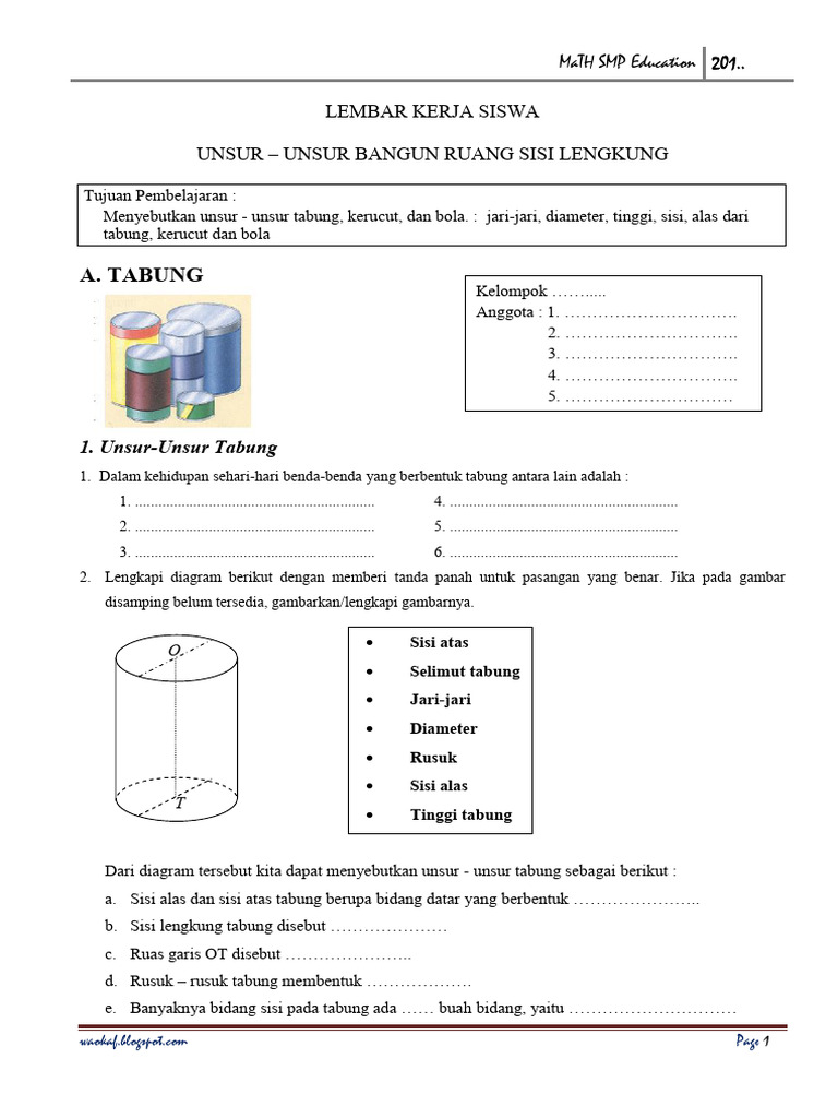LEMBAR KERJA SISWA - Unsur2 B.R.S.L | PDF | Griya & Taman