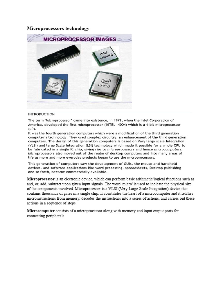 Microprocessors Architecture Notes Download Free Pdf Central Processing Unit Microprocessor 