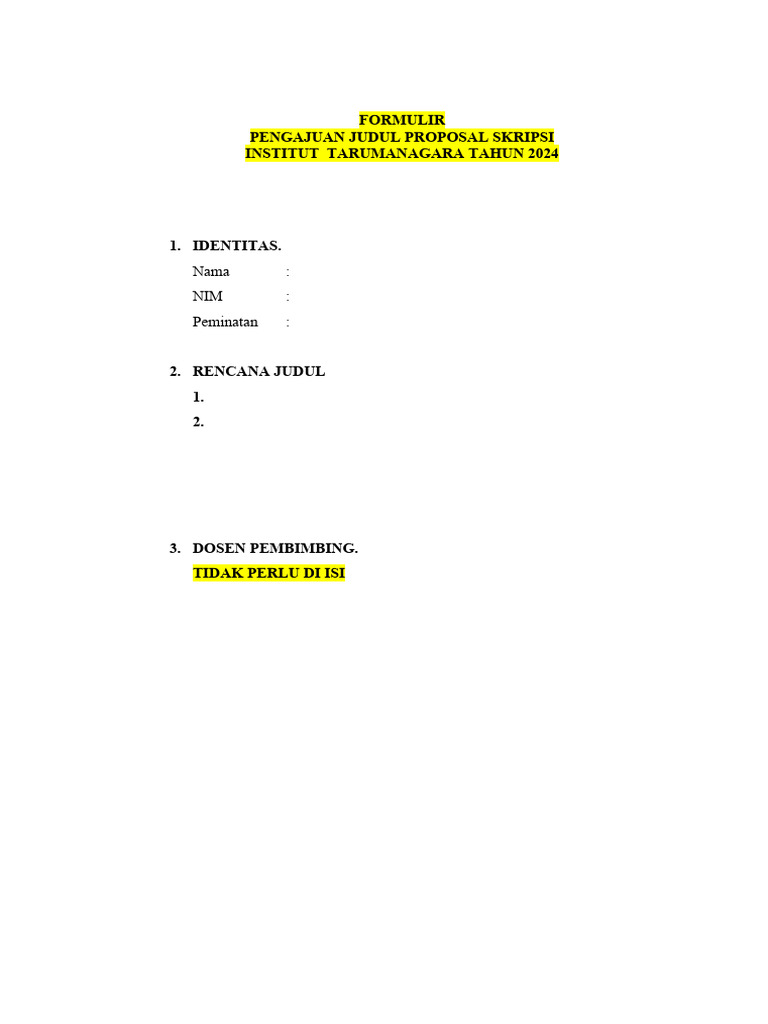 RV FORMAT PENGAJUAN JUUDUL PROPOSAL SKRIPSI, PEMBUATAN LATAR BELAKANG ...