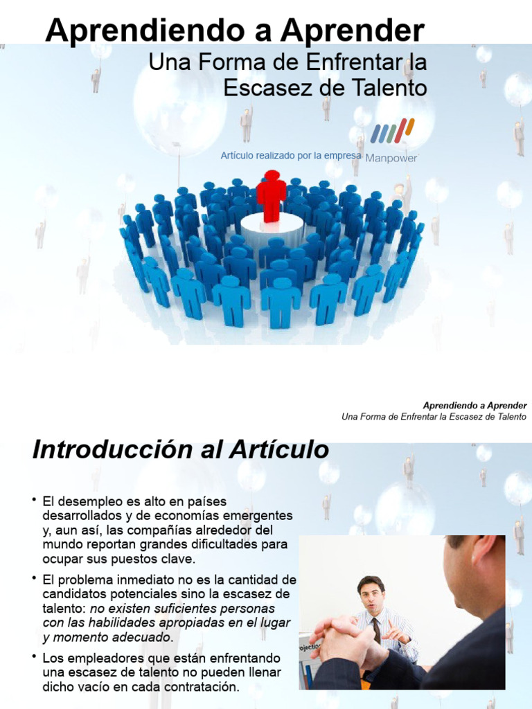 Aprendiendo a Aprender | Descargar gratis PDF | Desempleo | Economias