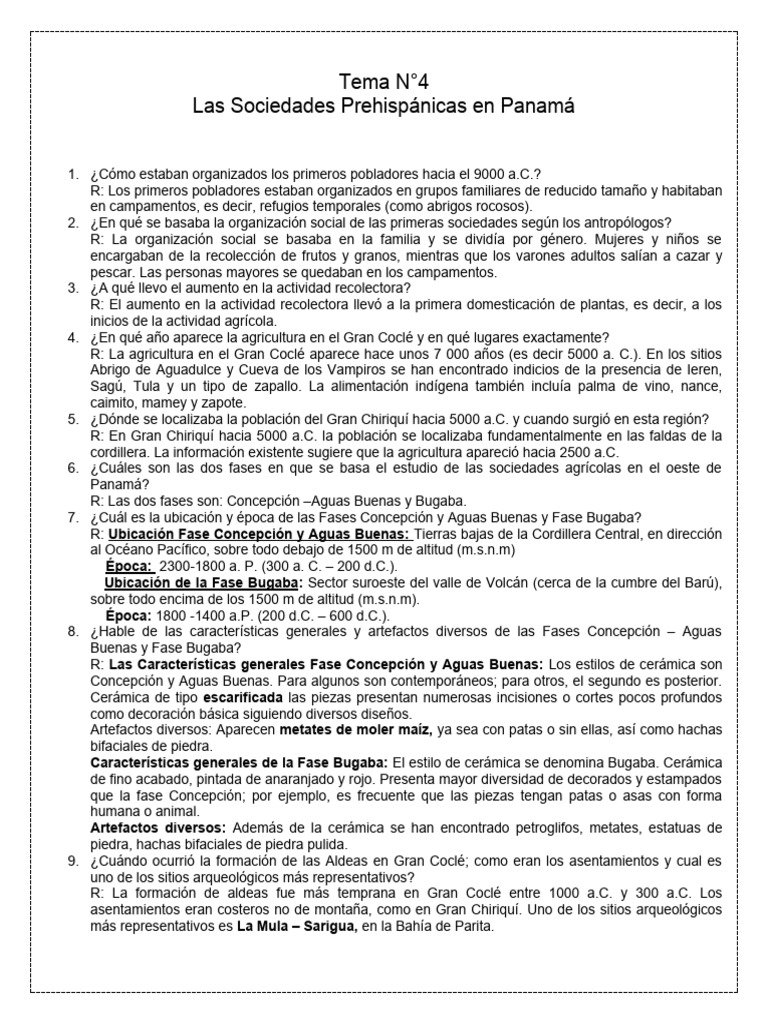 Tema N°4. Historia. I Trimestre. 2024 - 112936 | PDF | Agricultura | Era precolombina