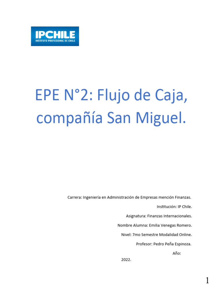 EPE N°2 Evaluación de Proyectos | PDF | Contabilidad financiera | Dinero