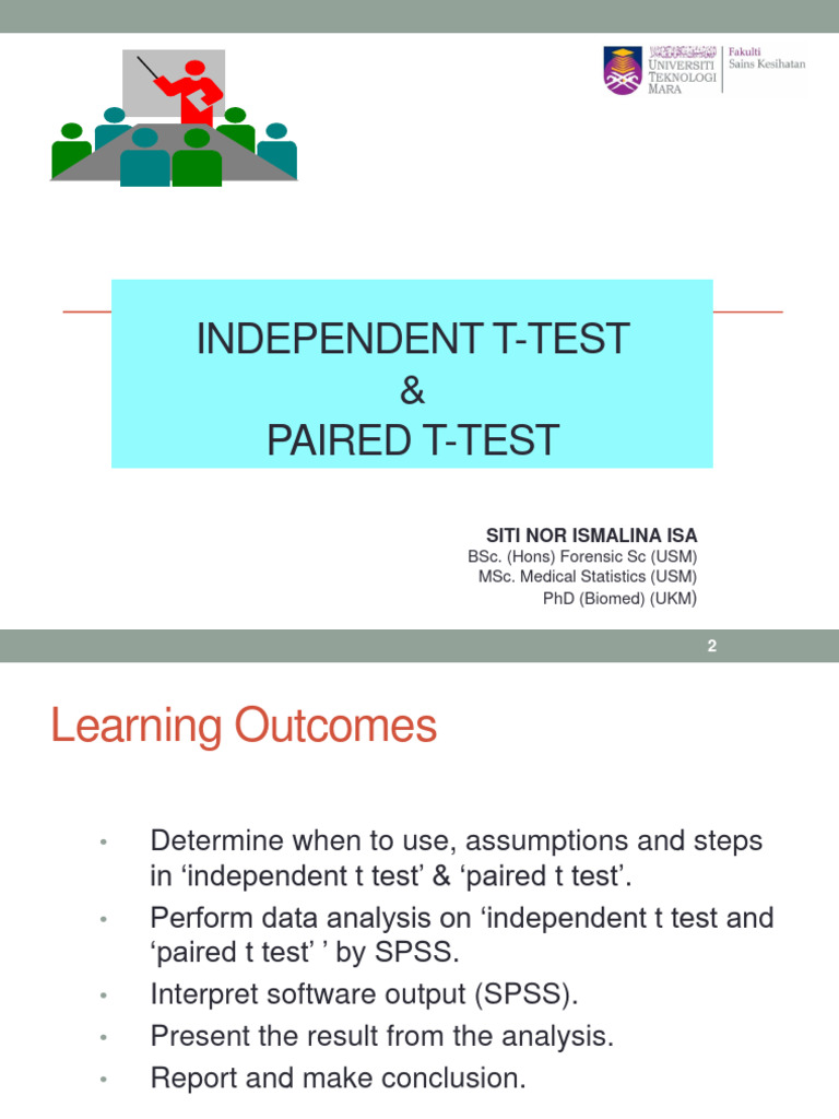 Independent and Paired T-Test Guide | PDF | Student's T Test | Statistics