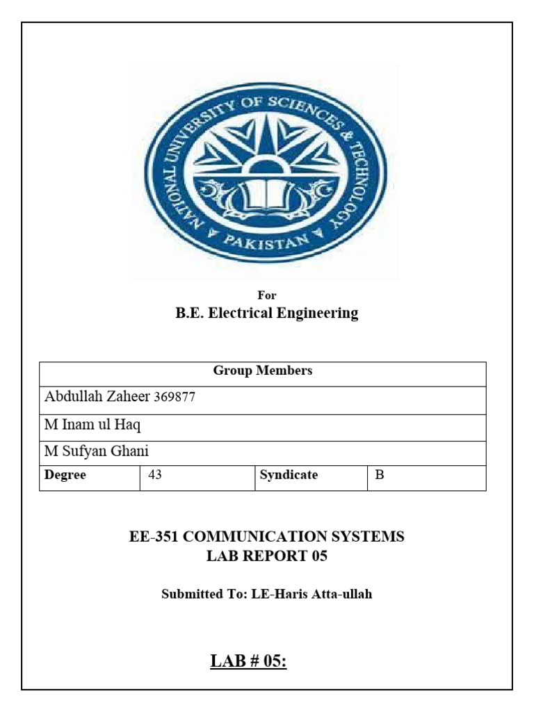 Lab Report 4,5,6,8 | PDF | Frequency Modulation | Modulation
