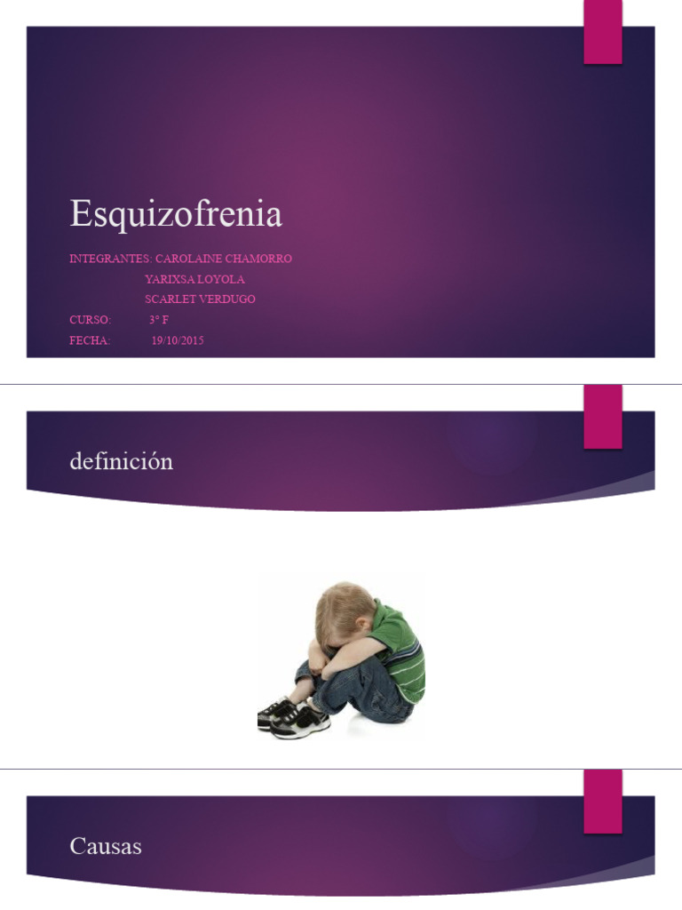 Esquizofrenia: Causas, Síntomas y Tratamiento | PDF | Relaciones ...