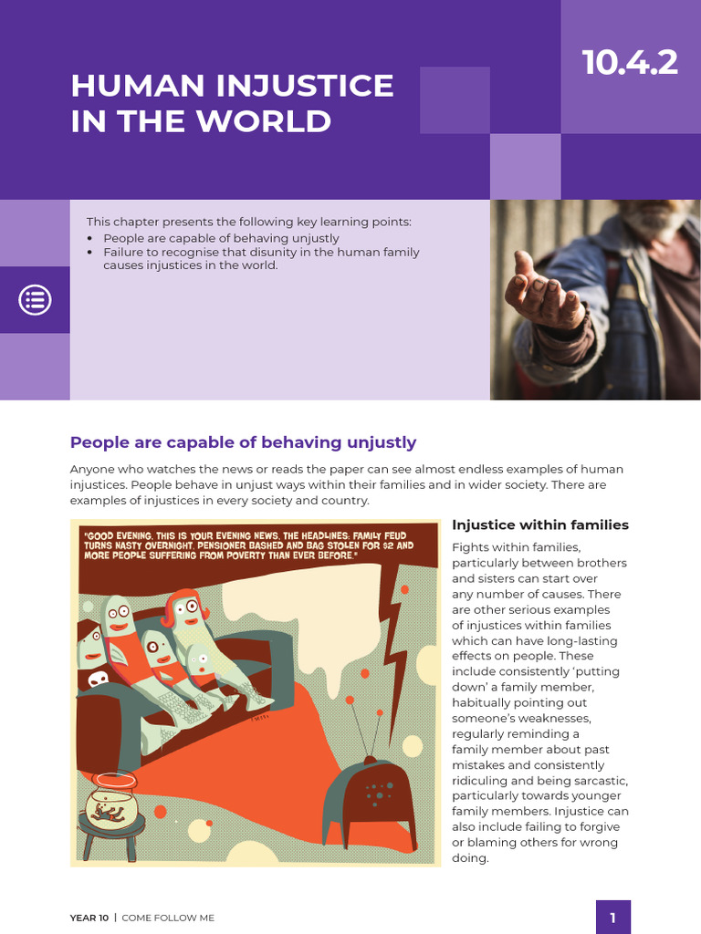 Human Injustice: Causes and Examples | PDF | Injustice | Prayer