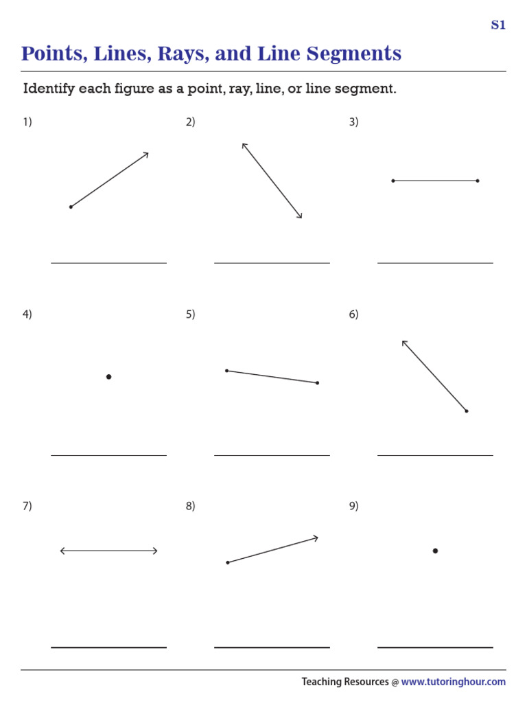 Lines, Rays, and Line Segments | PDF
