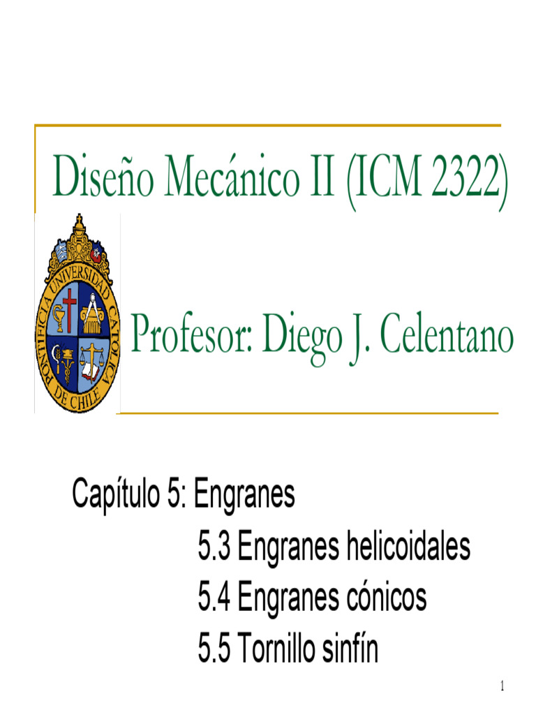 Engranes Helicoidales: Diseño y Análisis | PDF | Engranaje | Bienes ...