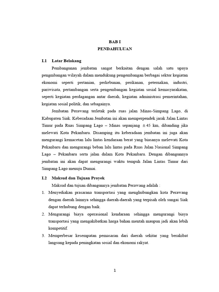 Metode Kerja PostTension Jembatan Box Girder Perawang Riau | PDF