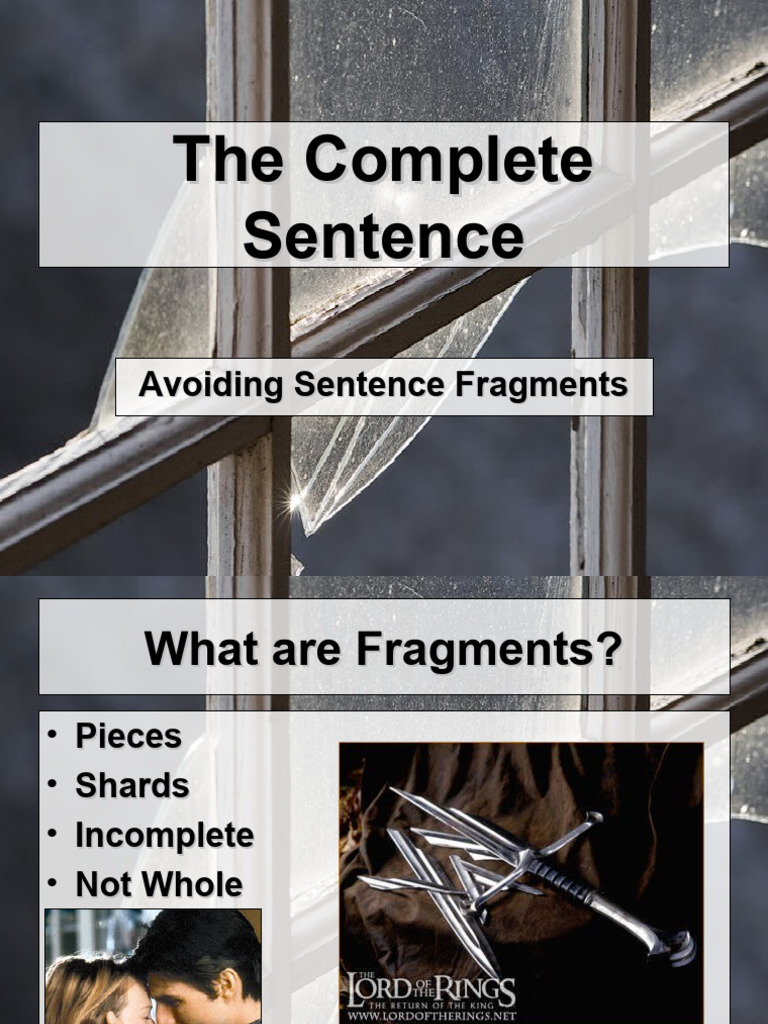 Sentence Fragments | PDF | Adjective | Clause