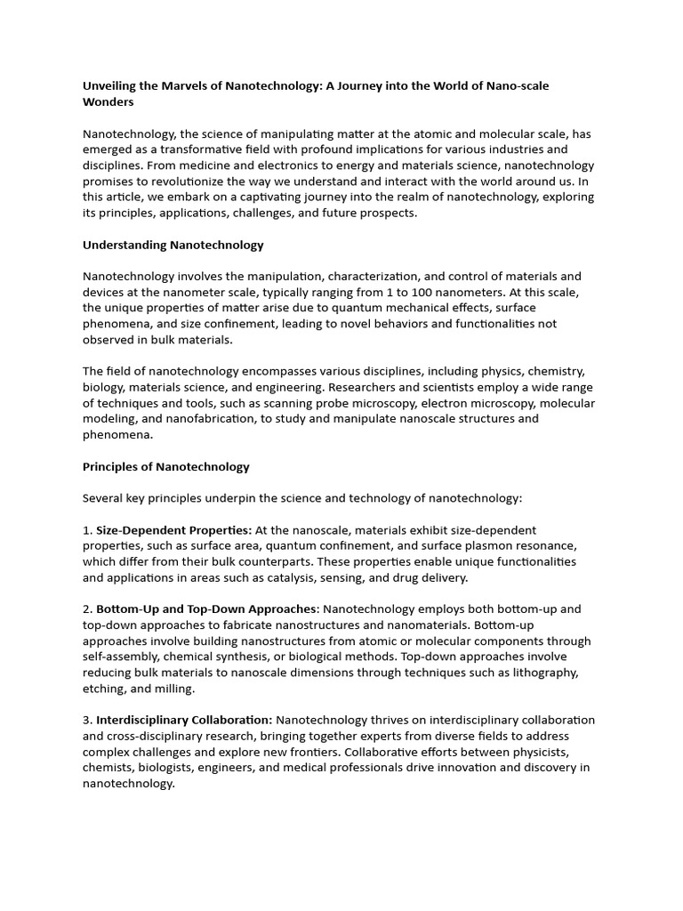 Understanding Nanotechnology | Download Free PDF | Nanotechnology ...