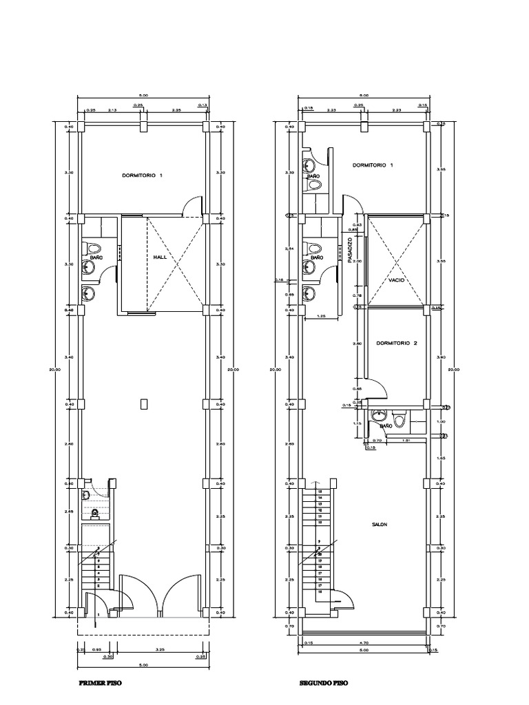 Plano de Distribucion - Calle Daniel Del Solar - Gereda 5 X 20-Model | PDF