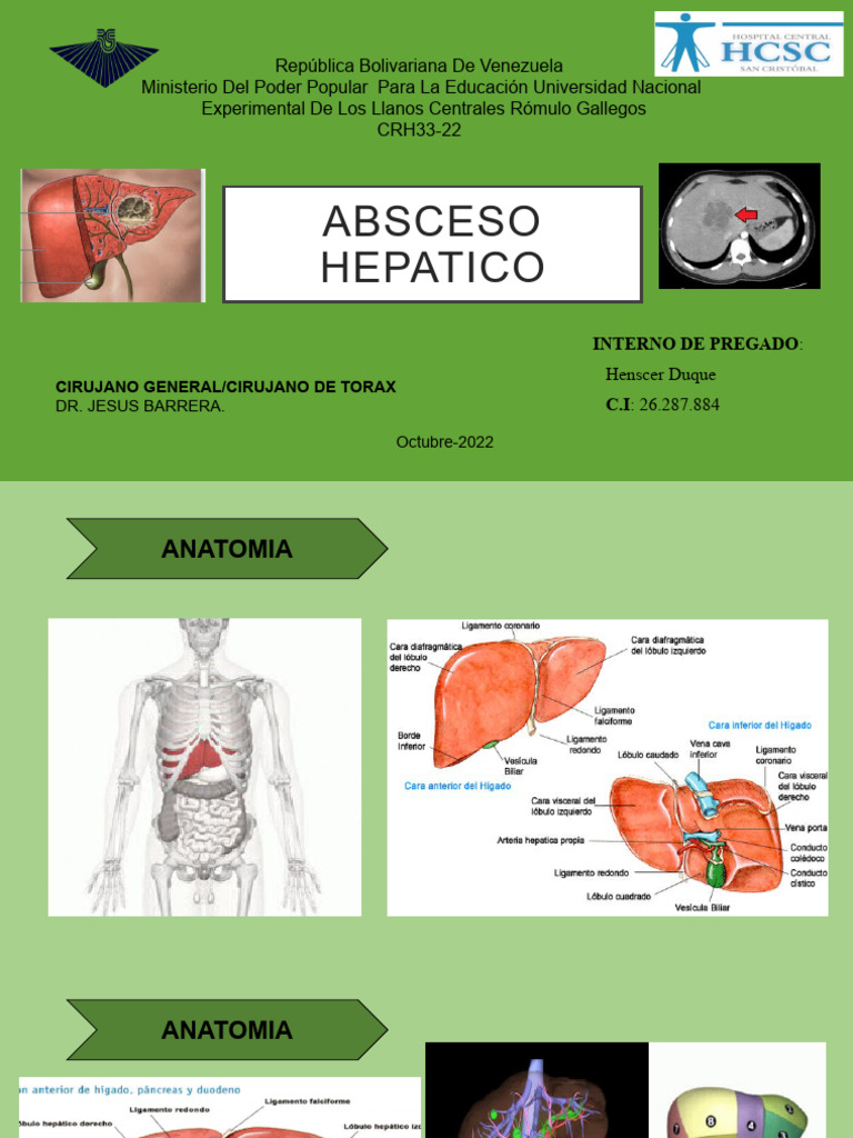 Absceso Hepatico | Descargar gratis PDF | Medicina CLINICA ...