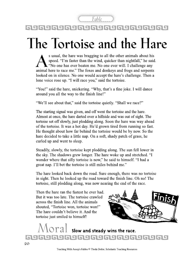 The Tortoise and The Hare | PDF