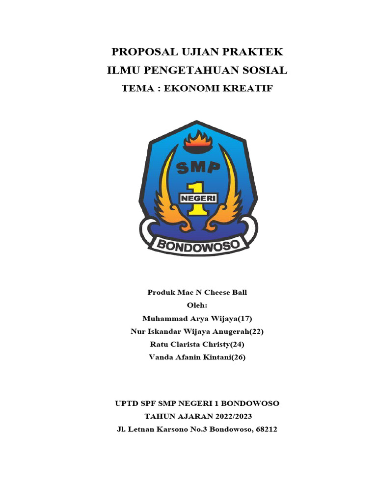 Proposal Kewirausahaan Mac N Cheese Ball | PDF | Bisnis
