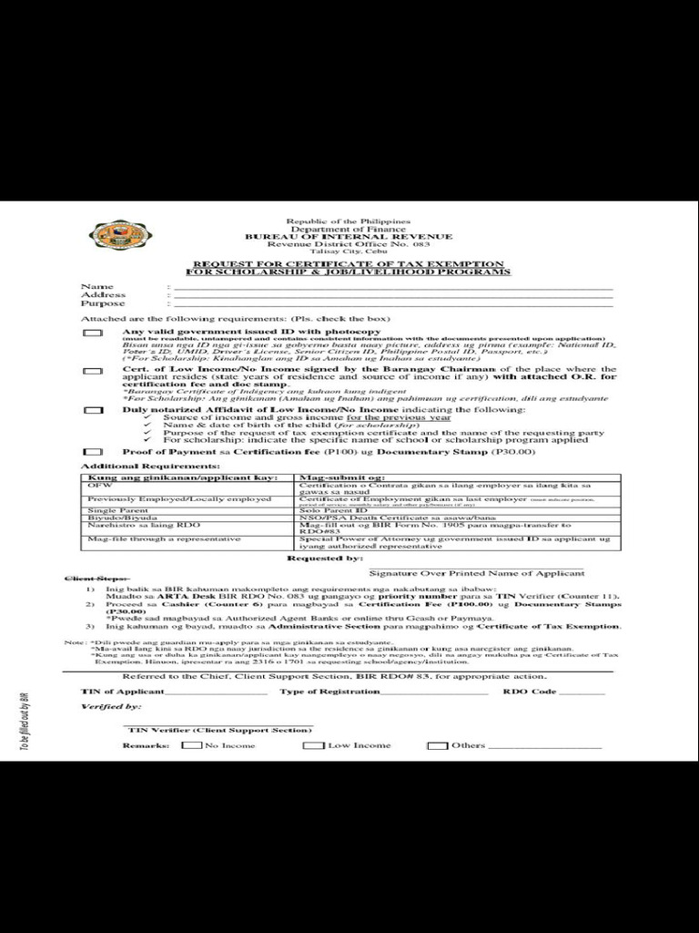 FORM BIR | PDF