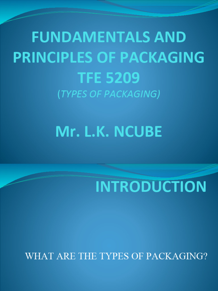 Types of Packaging | PDF | Packaging And Labeling | Plastic
