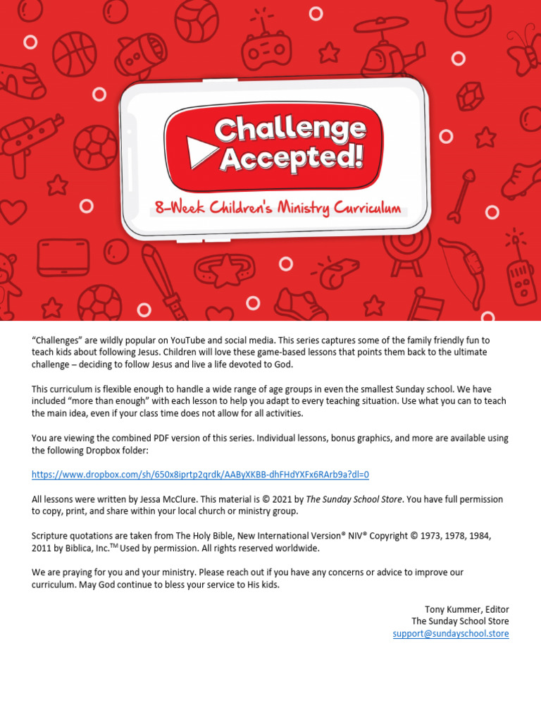Challenge Accepted 8-Week Series-1 | PDF | Elijah | Prayer