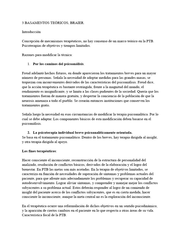 BRAIER | Descargar gratis PDF | Psicoanálisis | Neurosis