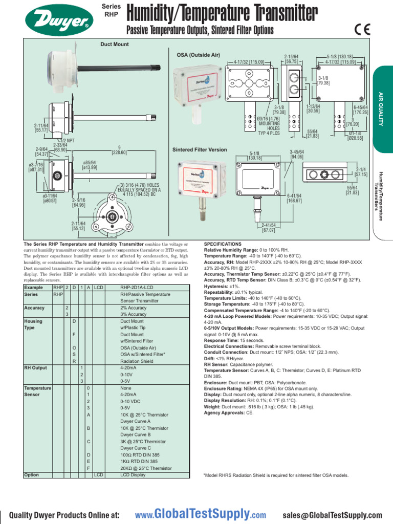 HVAC Professionals' Sensor Guide | PDF | Humidity | Sensor