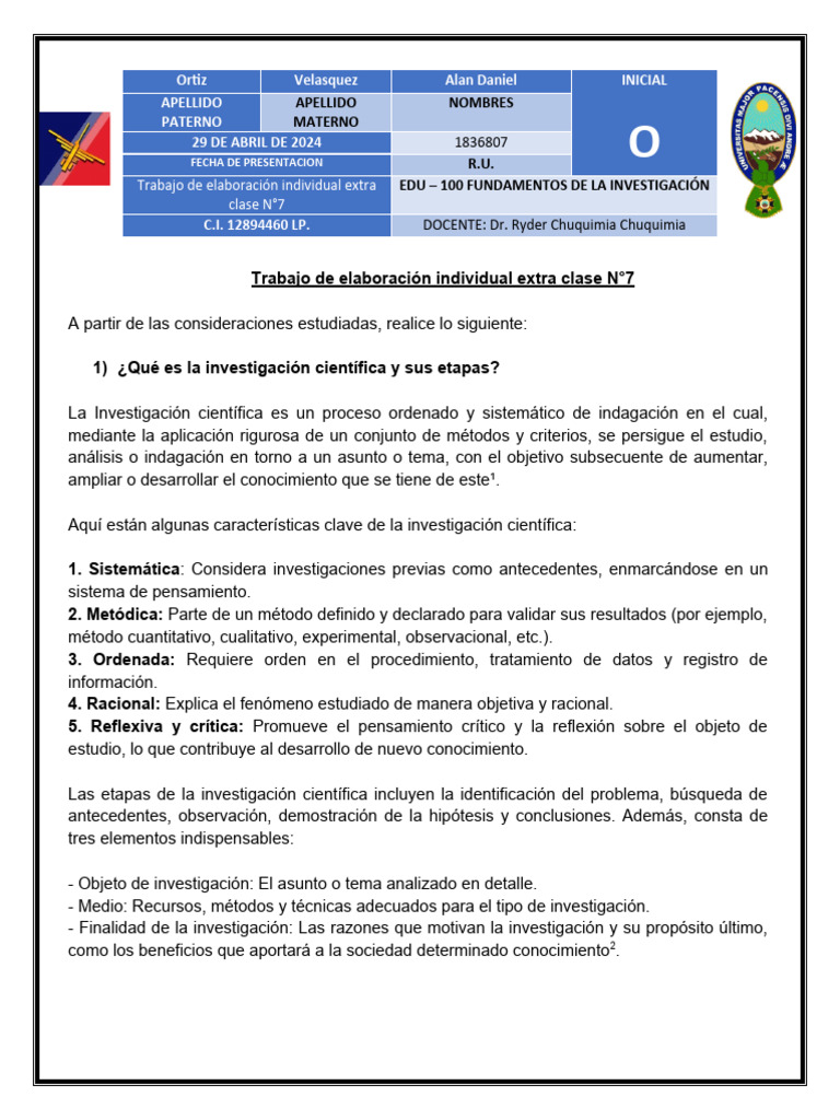 Ortiz Velasquez Alan Daniel Fundamentos Trabajo 6 | PDF | Método ...