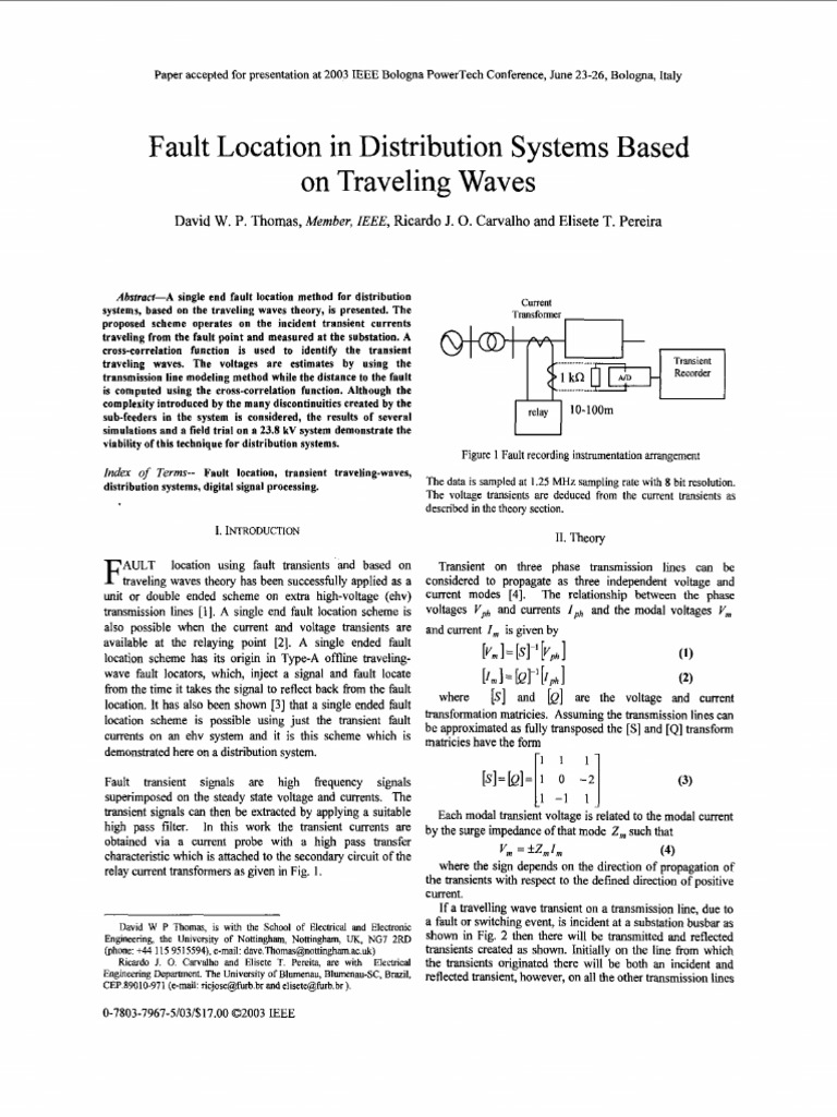 PTC 2003 1304595 | PDF | Electrical Substation | Transmission Line