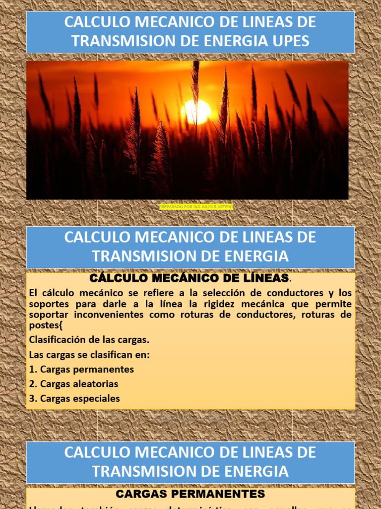 Calculo Mecanico de Lineas de Transmision de Energia Parte 1 | PDF | Curva | Estrés (Mecánica)