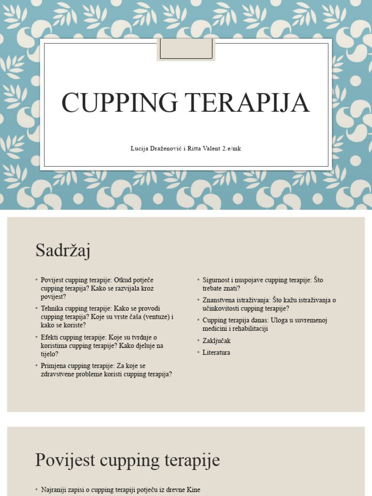 Cupping Terapija | PDF
