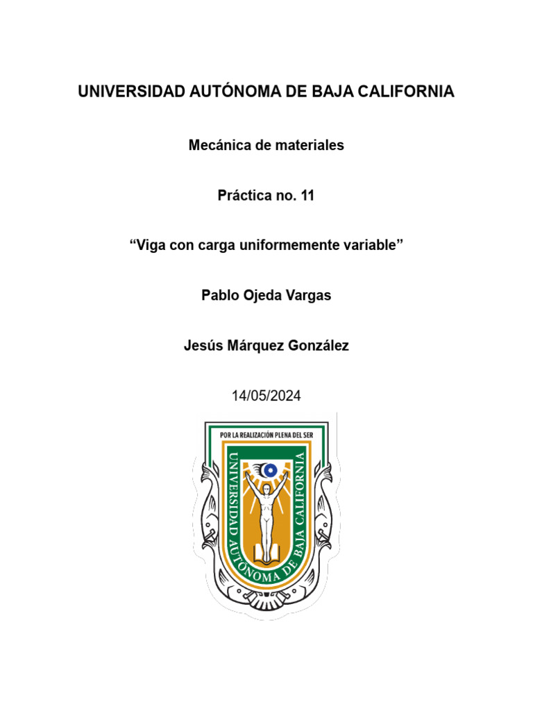 Práctica 7 Viga | PDF | Viga (Estructura) | Ingeniería mecánica