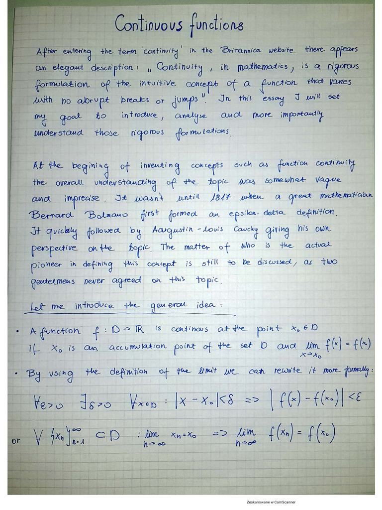 Continuous Functions | PDF