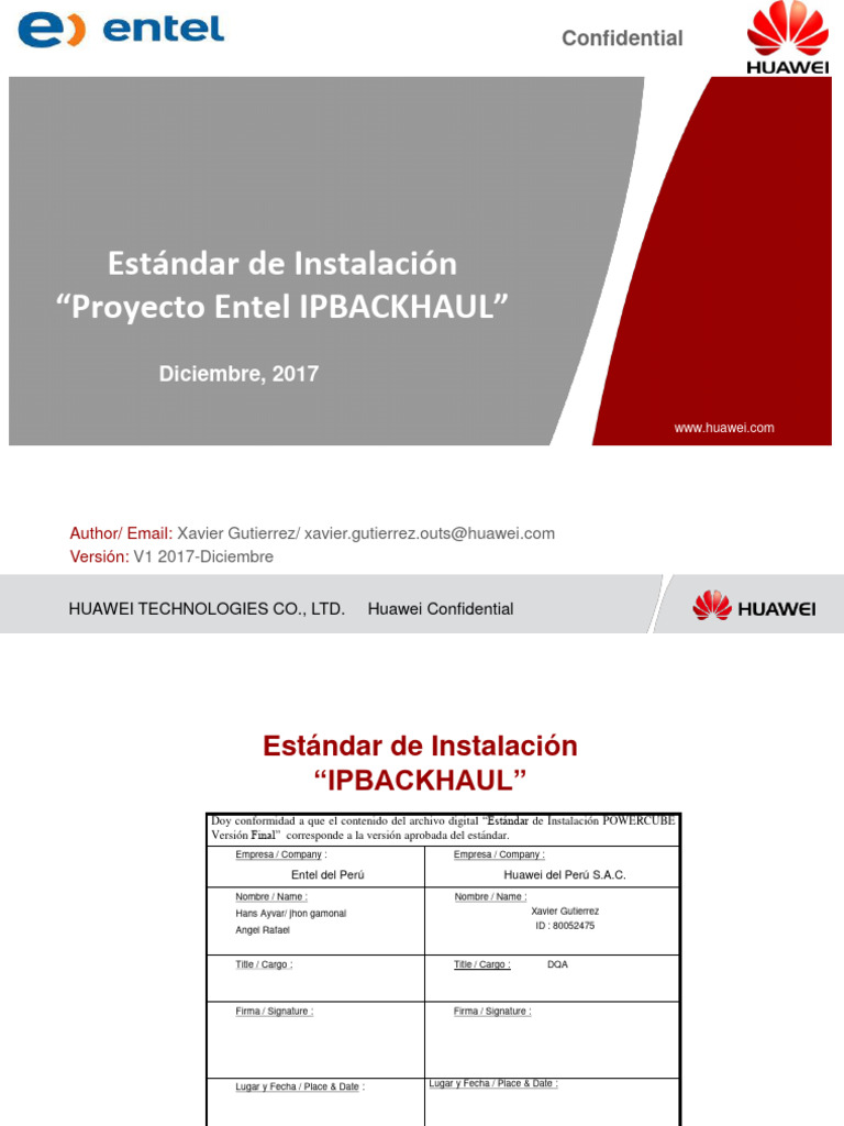 Estandar de Instalacion Ipbackhaul. | PDF | Fibra óptica | Conector ...