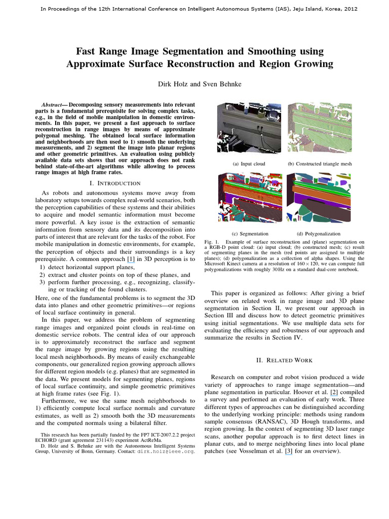 Fast Range Image Segmentation and Smooth | PDF | Image Segmentation | Curvature