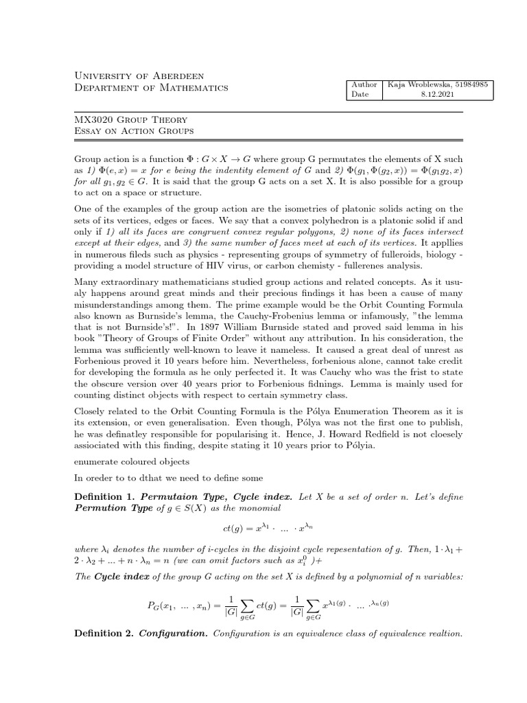 Group Theory | PDF | Group (Mathematics) | Mathematics