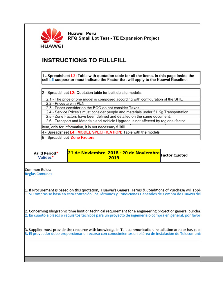 RFQ - Te 2018 Quotation | PDF | Computers | Technology & Engineering