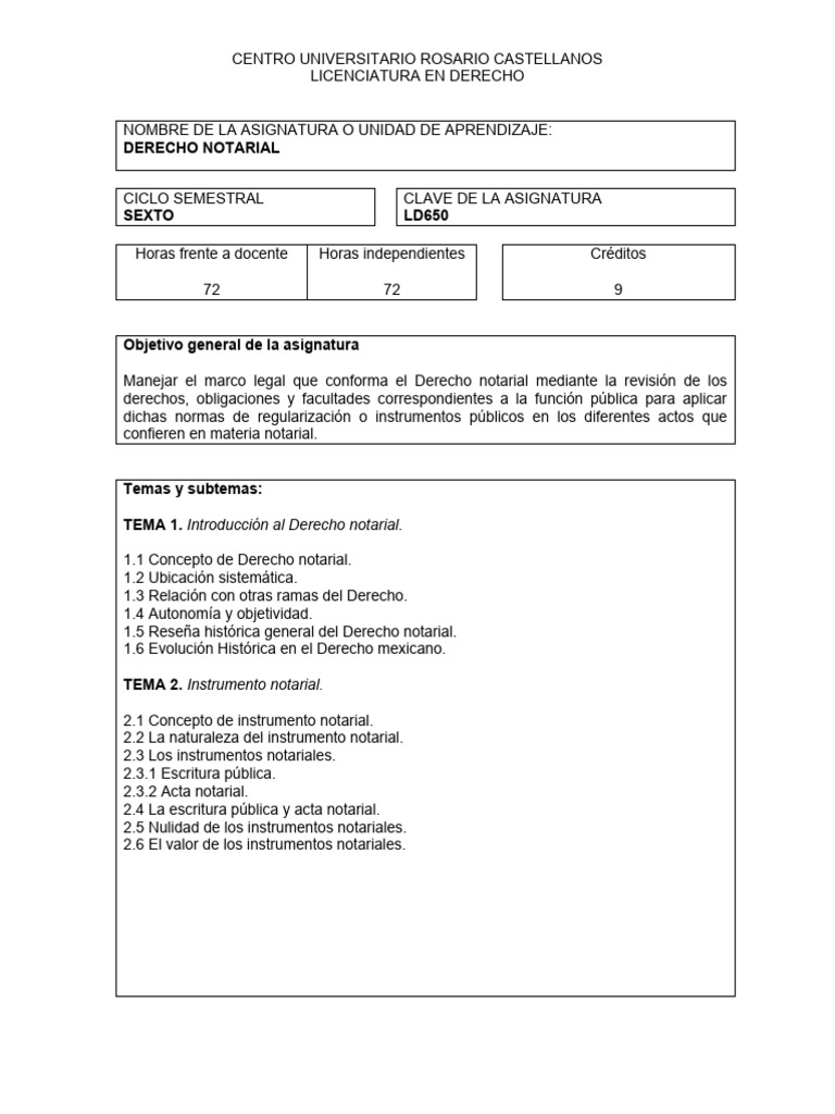 LD650 Derecho Notarial | PDF | Derecho Civil (Common Law) | Ley común