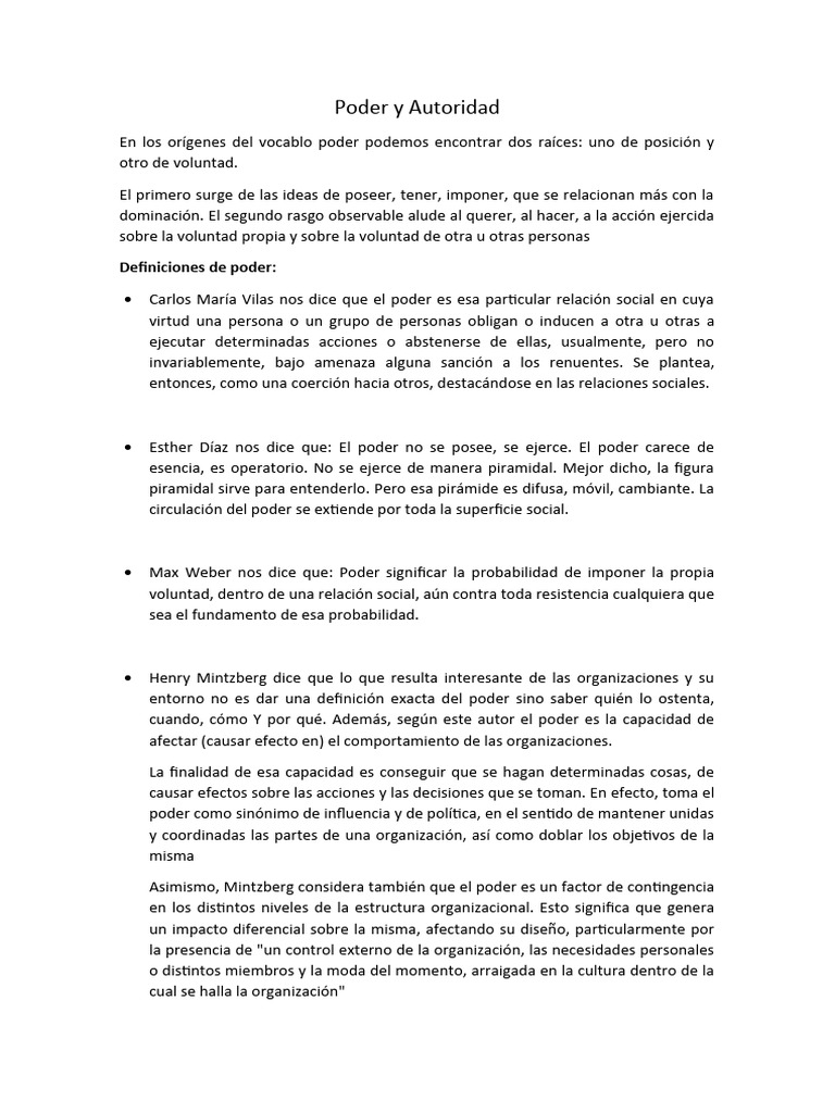 Poder y Autoridad | PDF | Legitimidad (política)