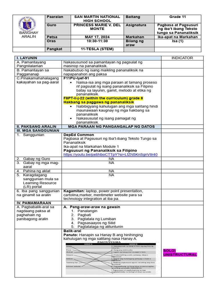 Cot 4 DLP | PDF