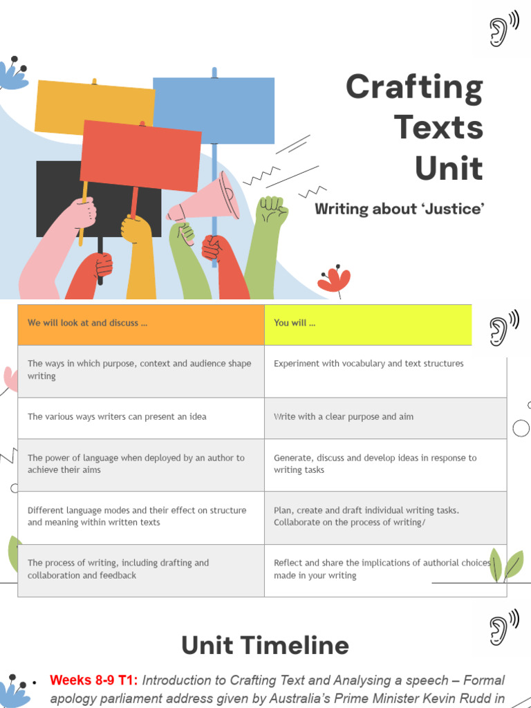 Writing About Justice: Crafting Texts Unit | PDF | Indigenous Australians