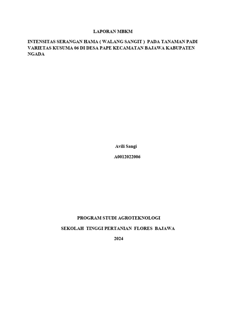 Laporan MBKM Filya | PDF