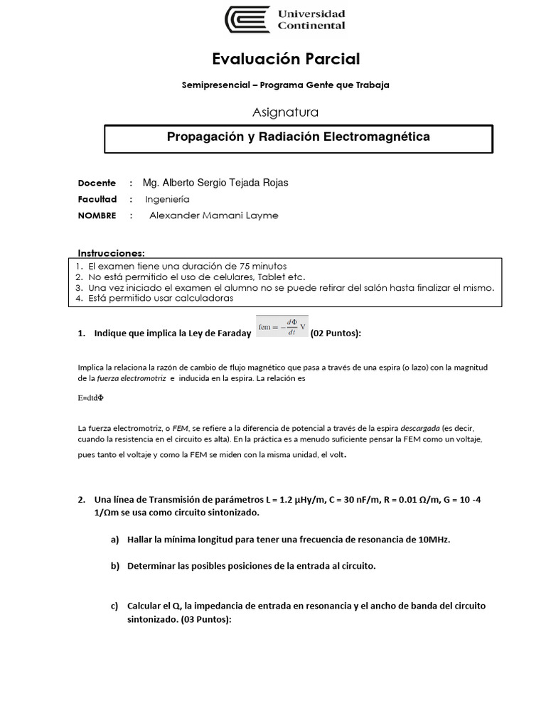 PA 02 - Eval. Parcial - GRS | PDF | Campo magnético | Corriente eléctrica
