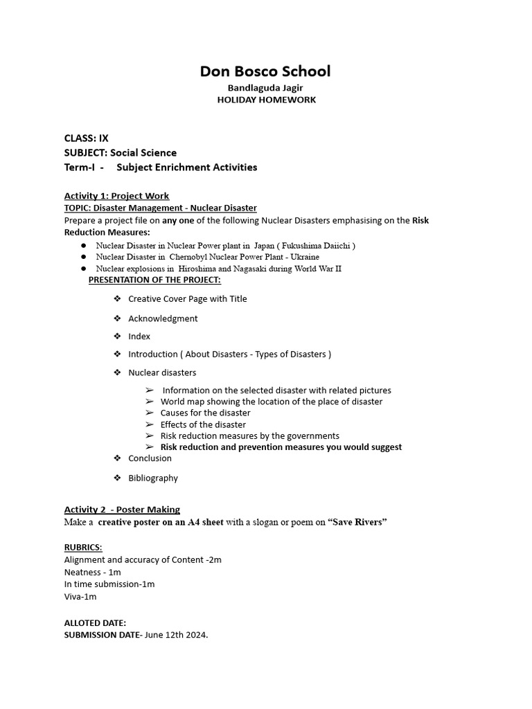 Class 9 Sst Hhw Pdf