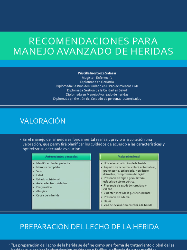 Recomendaciones para manejo avanzado de heridas | Descargar gratis PDF ... Recomendaciones para manejo avanzado de heridas | Descargar gratis PDF ...